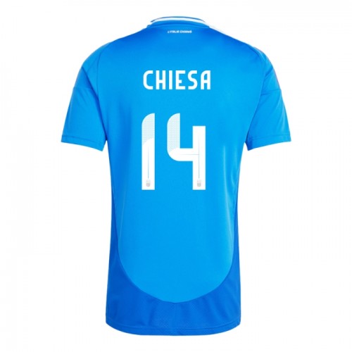 Camiseta de fútbol Italia Federico Chiesa 14 Primera Equipación Euro ...